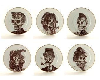 Skull dinnerware | Etsy