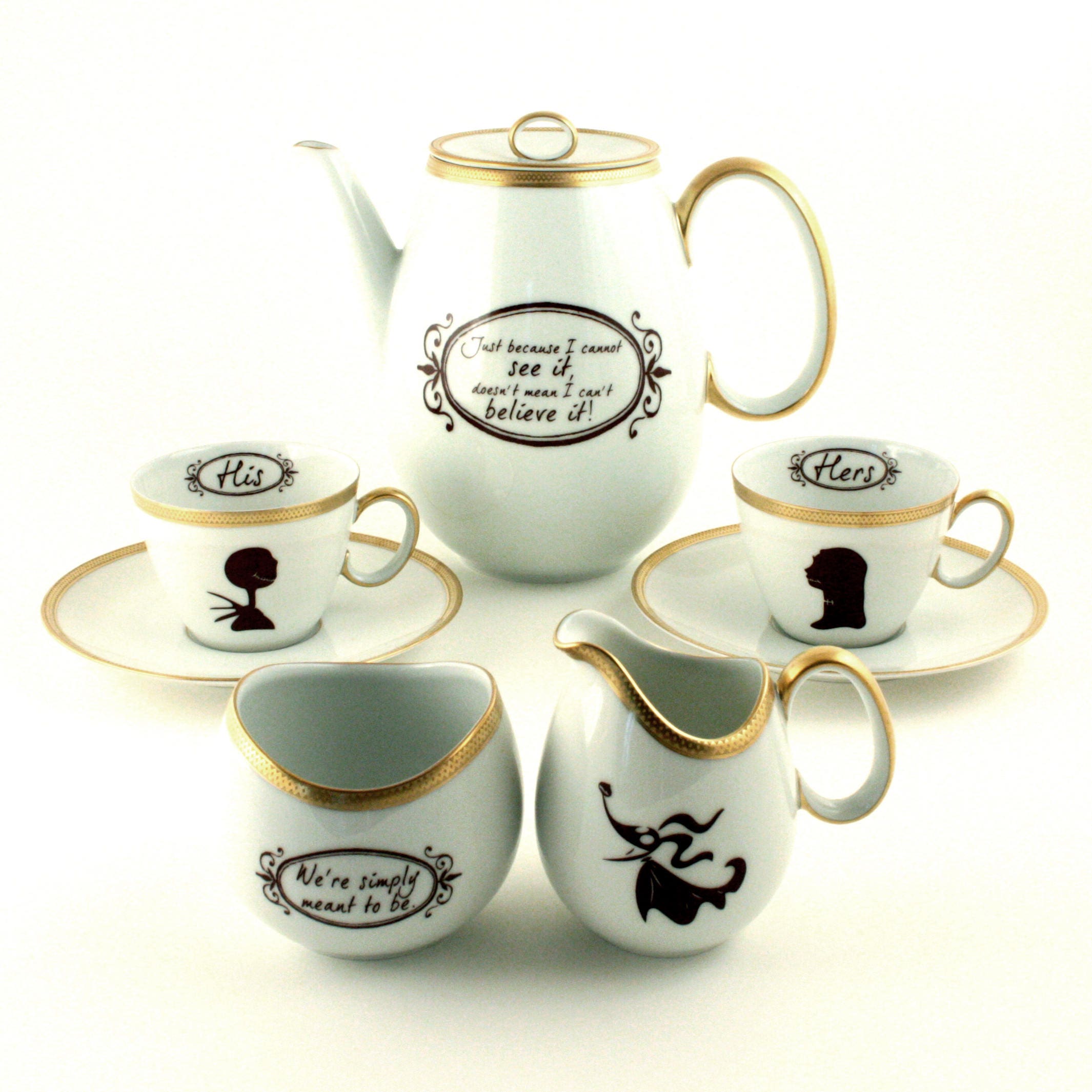 Gift for Couple Espresso Set for 2 Nightmare Before | Etsy