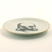 Skull Vintage Plate Dish 7.48 Porcelain, Halloween Table Art, Decor ...
