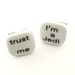 Jedi Cuff Links Porcelain Trust Me Fun Handmade Gift Present Men White ...