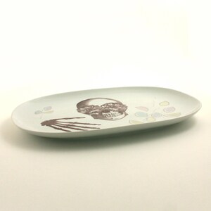SUGAR SKULL Serving Platter, Halloween Gift, Skeleton Hand, Cake ...