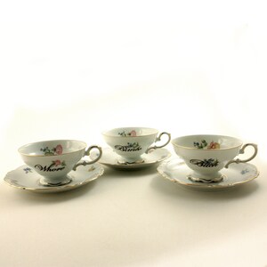 Rude Tea Party for 5, Bitch Hooker Slut Whore Bimbo, Vintage Porcelain ...
