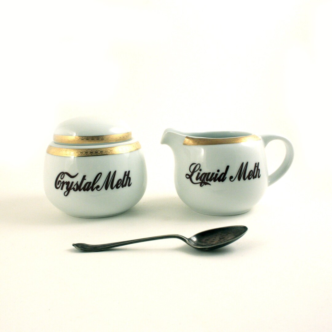 Crystal Meth, Liquid Meth, Drug Art, Altered Art, Vintage Porcelain ...