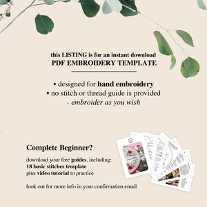 Poinsettia Wreath Hand Embroidery Christmas Template Winter Wreath ...