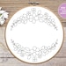 Embroidery Frame Floral Template Embroidery Elements, Design Pattern ...