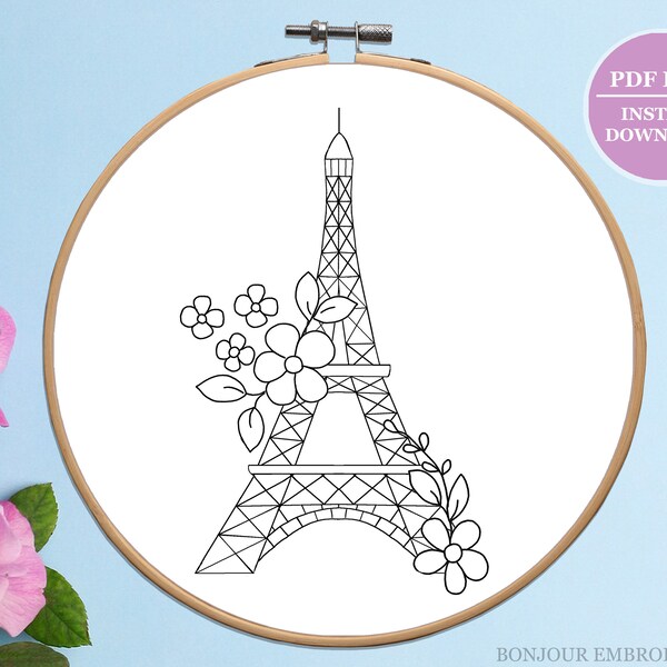 Paris Embroidery - Etsy