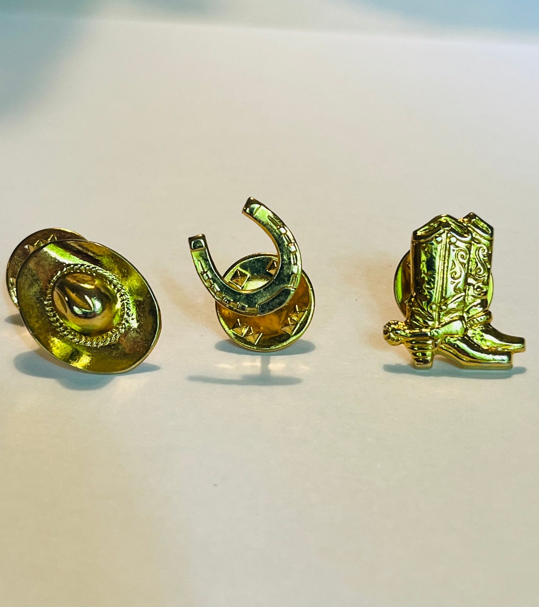 Cowboy Tack Pins Horseshoe Cowboy Boots Cowboy Hat Horse Show Jewelry ...