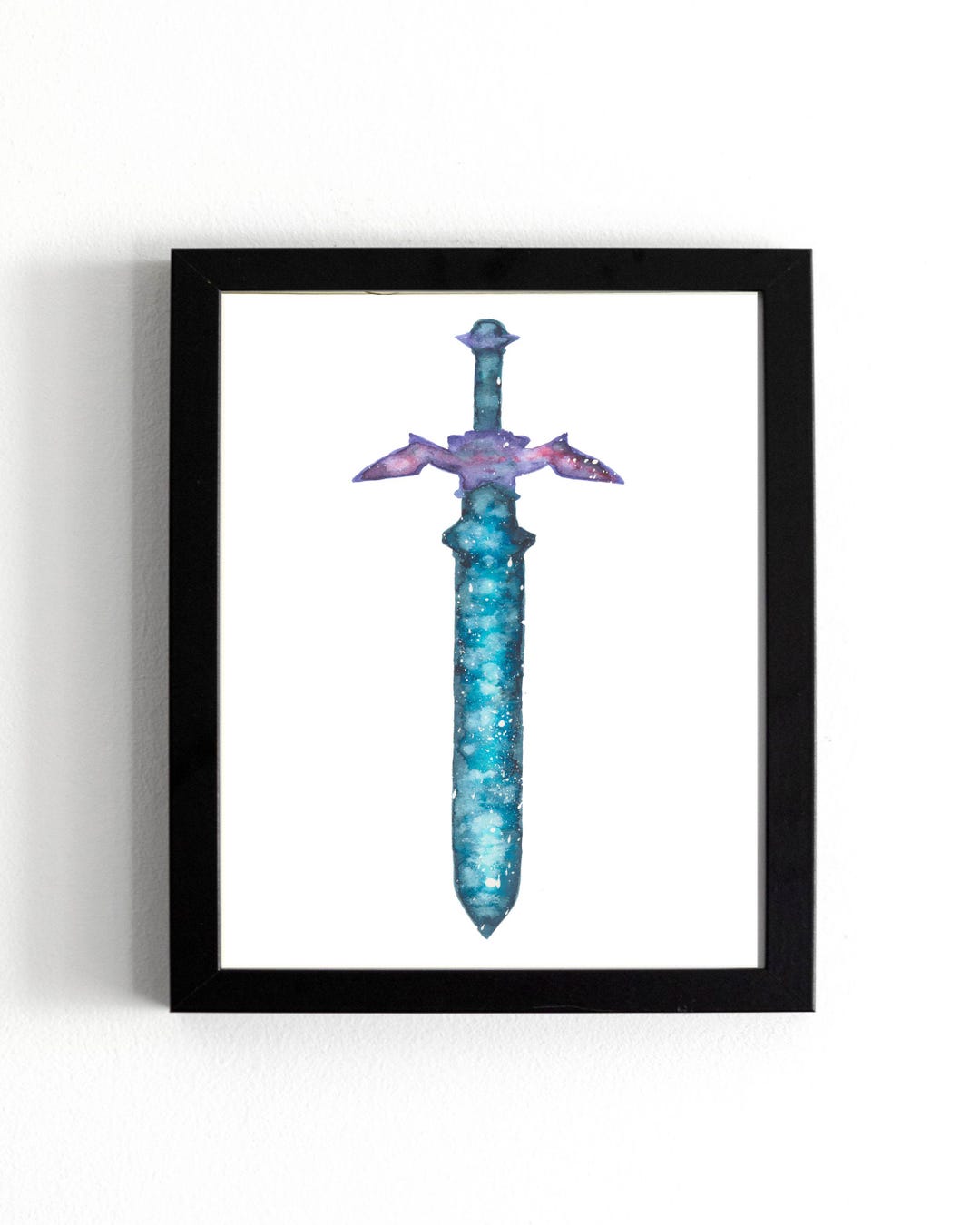 Legend of Zelda Master Sword Watercolor Archival Print, 8.5x11 - Etsy