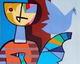 Mayeu Passa 1921-1991 les Jongleurs, Original Signed Serigraph, Limited ...