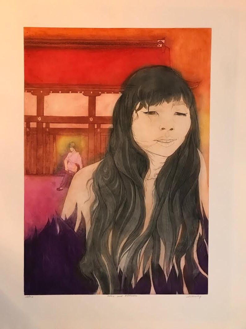 David Silverberg - "mieko and Kamigamo" Hand Signed, Titled and ...