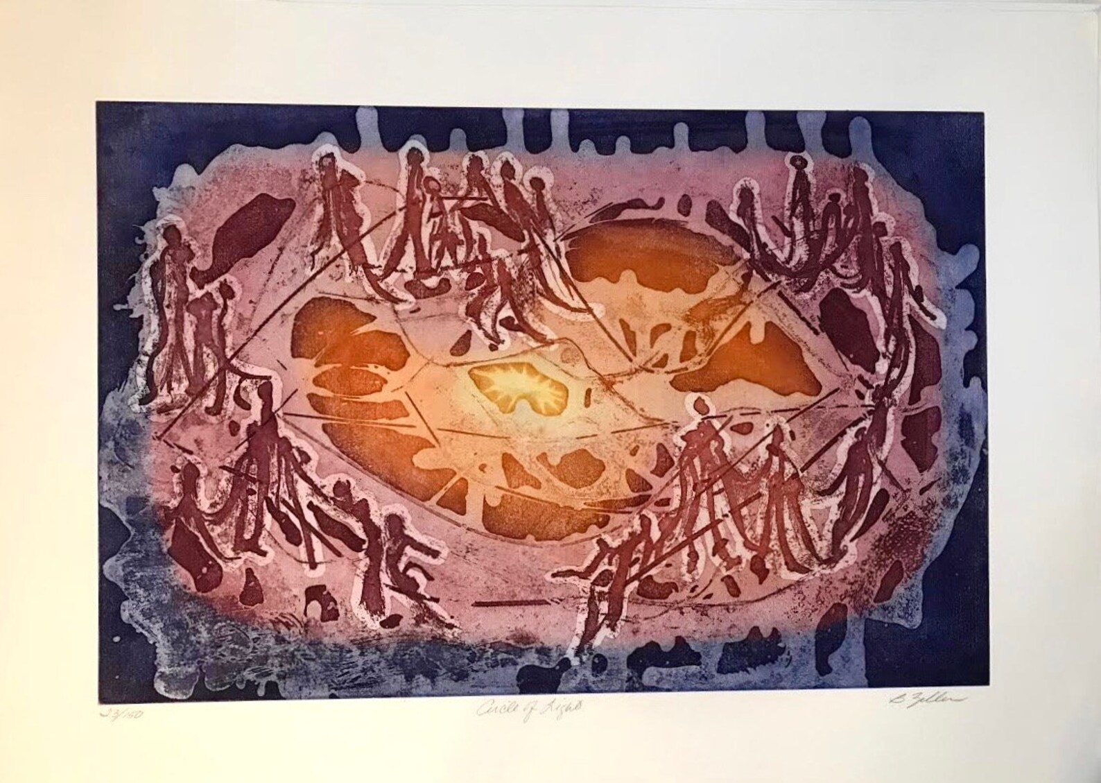 Barbara Zeller, "circle of Light"' Hand Signed, Titled, Limited Edition ...
