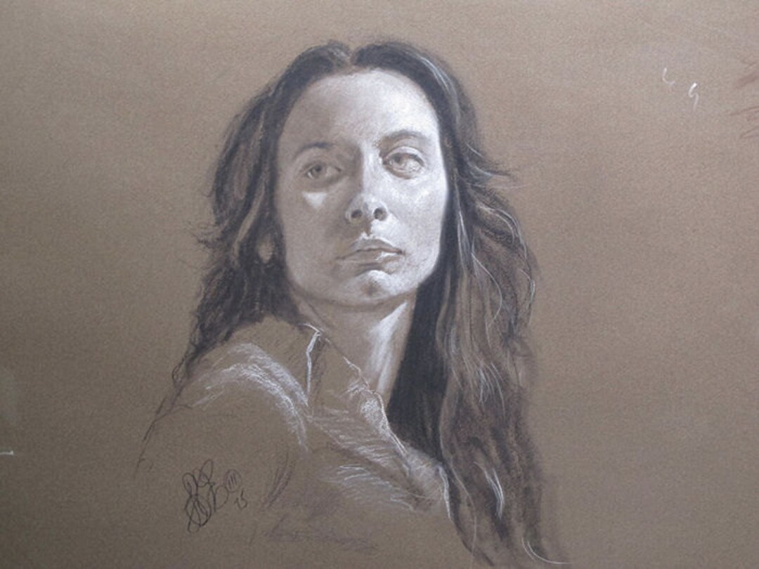 Bill Ewing - (USA) Original Pastel Drawing, Signed Vintage '75 Pastel ...