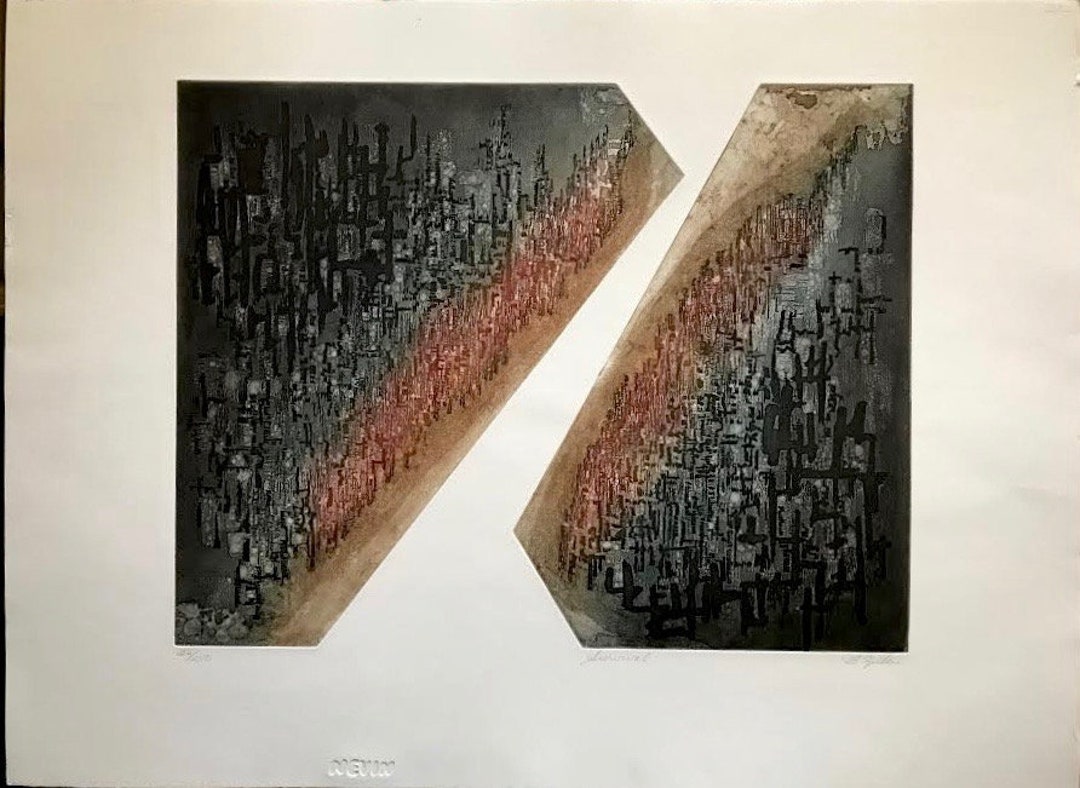 Barbara Zeller, "survival" Hand Signed, Limited Edition, Mid-century ...