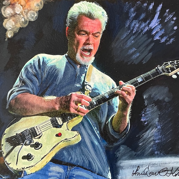 Edward Van Halen Art - Etsy