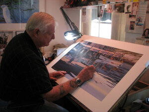 Neil Adamson - Original, Acrylic Oil Painting, 'bell Florida Railroad ...