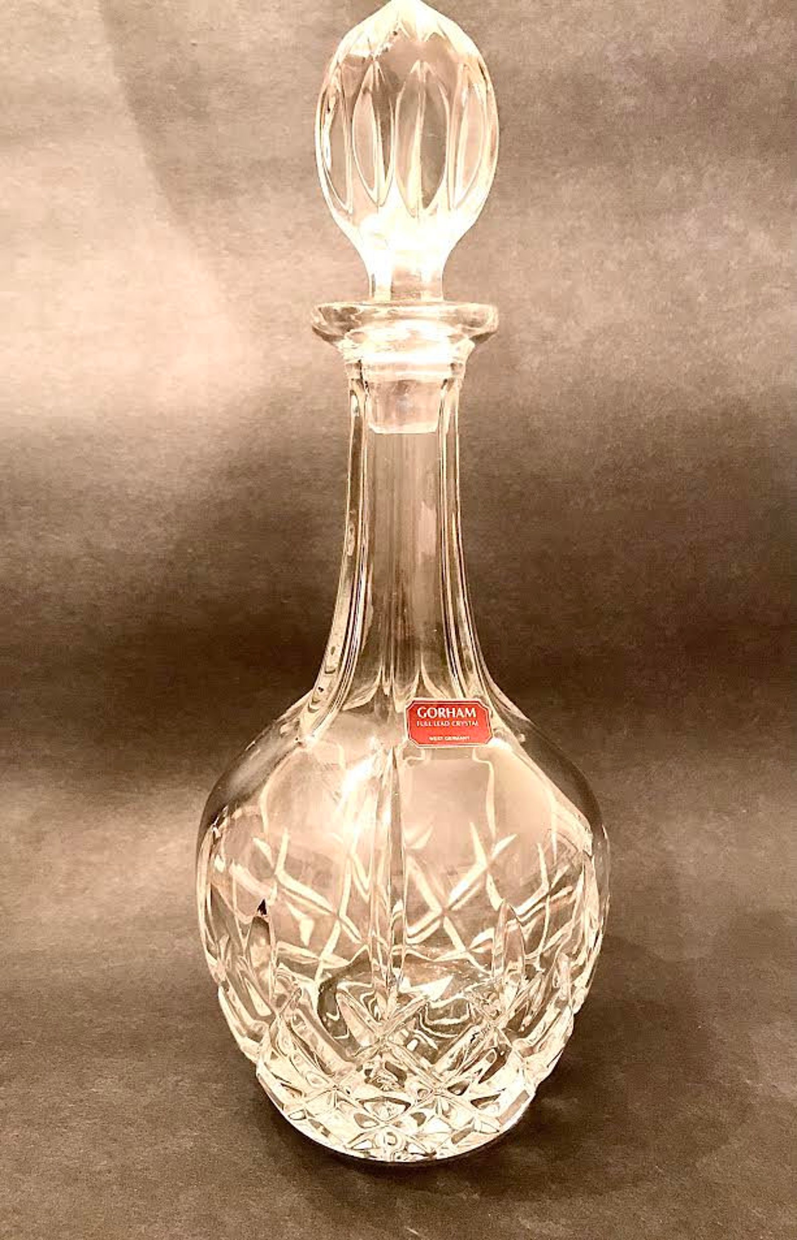 GORHAM CRYSTAL Gorham Full Lead Crystal Wine Decanter West | Etsy