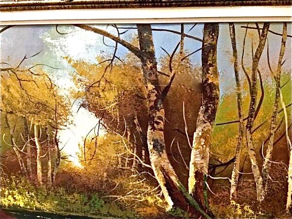 Gabris Large Original Oil Painting of Landscape With Birch - Etsy Canada