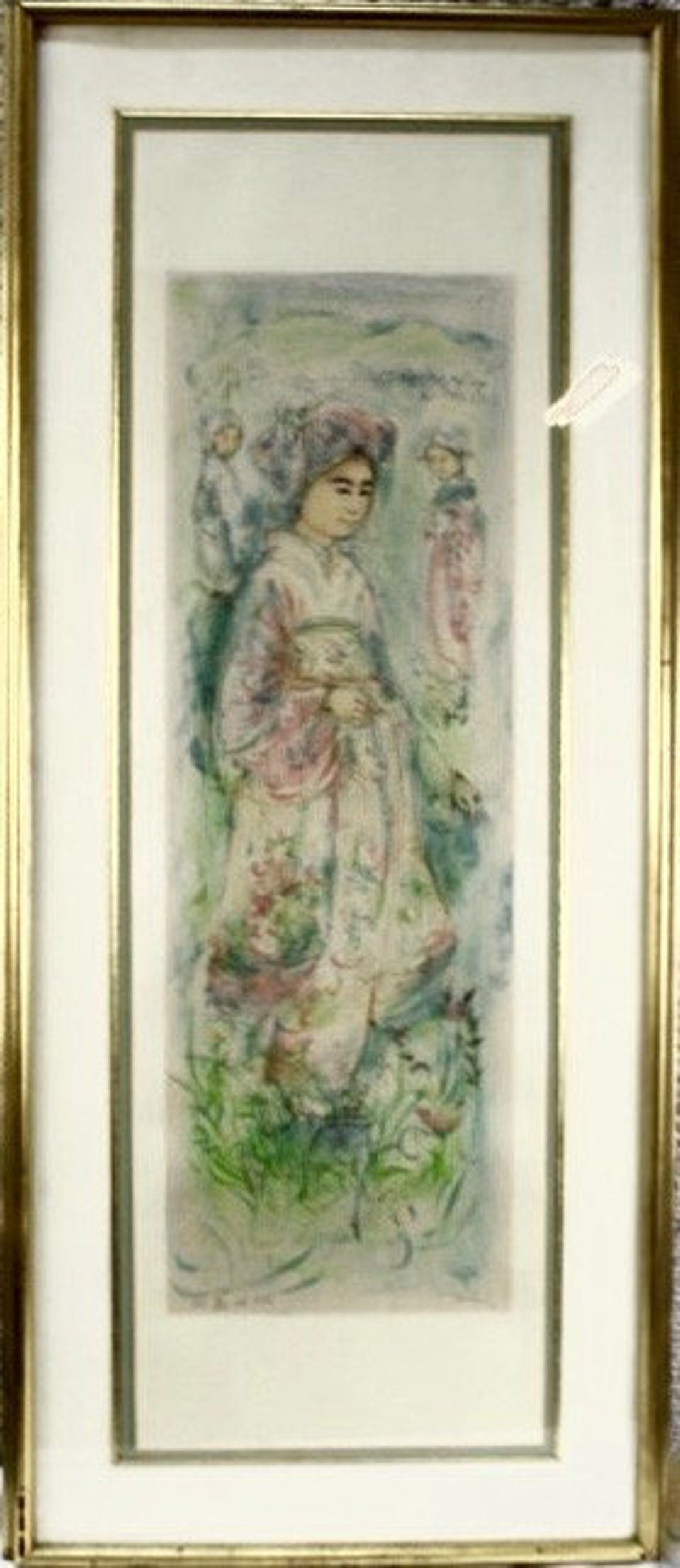 Edna Hibel - "asian Woman" Hand Signed, Limited Edition, Matted and ...