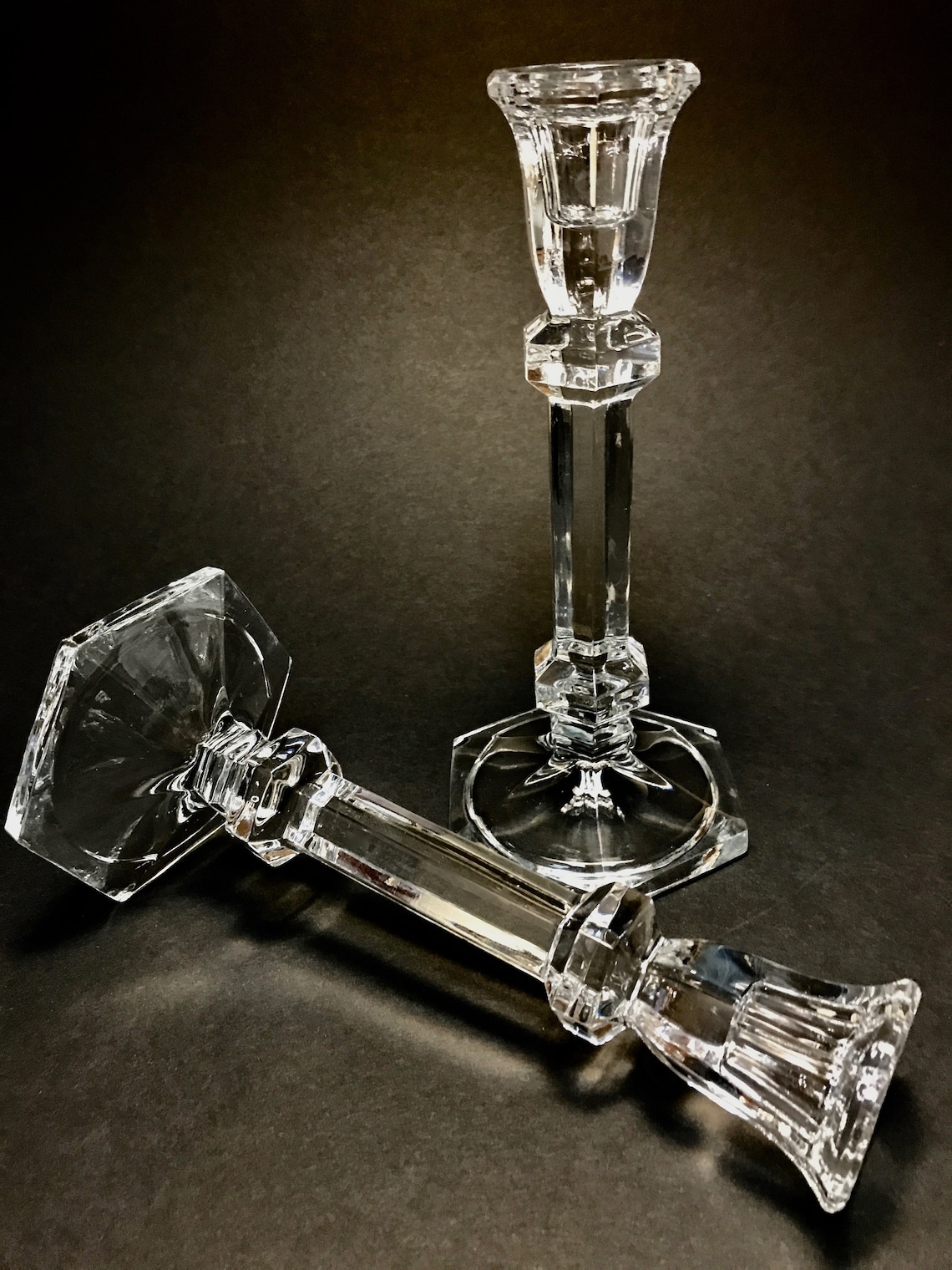 Towle Crystal Full Lead Crystal Vintage Candlestick Holder - Etsy Australia