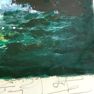 Gary Hinte - "waterfall", Vintage Mid-century Modernist, Hand Signed ...