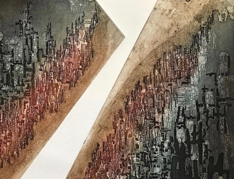 Barbara Zeller, "survival" Hand Signed, Limited Edition, Mid-century ...