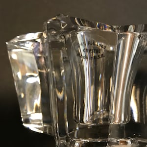 Partylite Crystal - 24% Lead Crystal, Made in USA, Six Point Star Tea ...