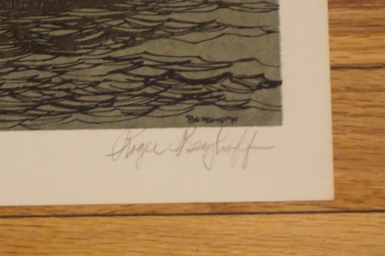 Roger Berghoff close to the Wind Large Vintage - Etsy