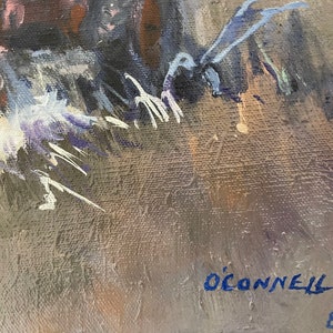 Michael O'connell Original Oil Painting on Canvas,vintage Tractors ...