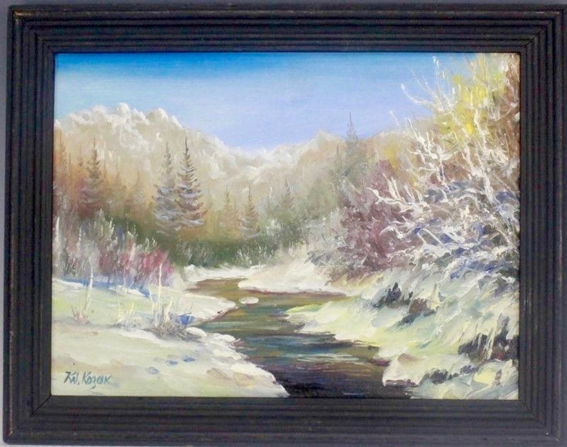 K.V. Kozack Original Oil Painting Signed Impressionist Oil | Etsy