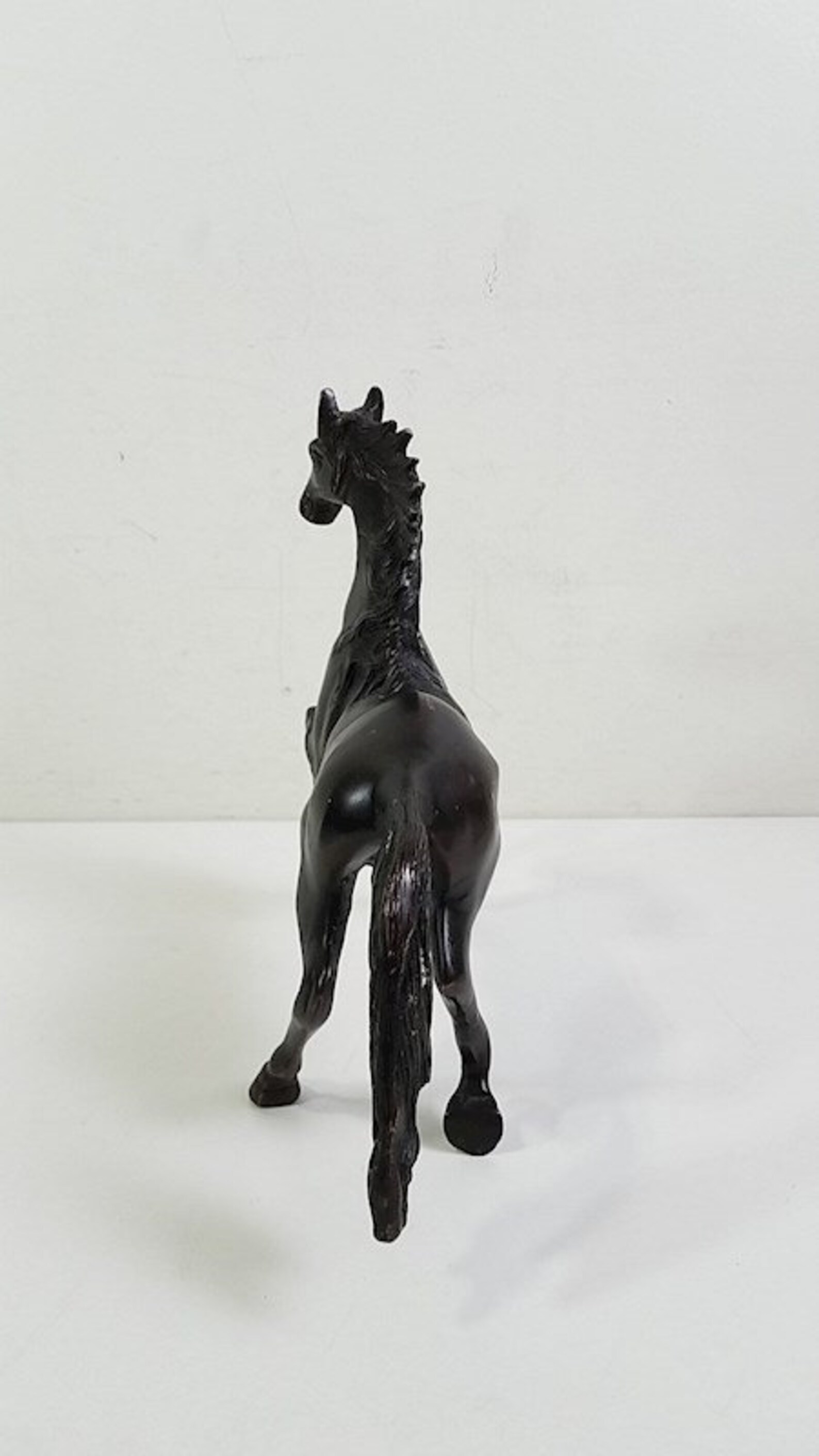 Cast Metal Large black Stallion Horse - Etsy