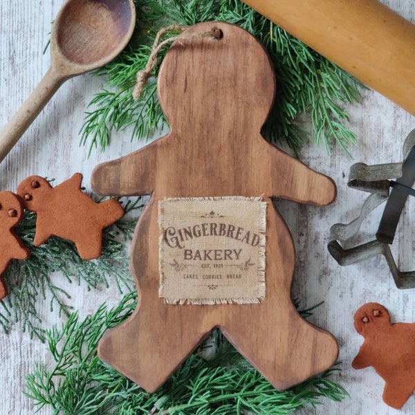 Wood Gingerbread Man - Etsy
