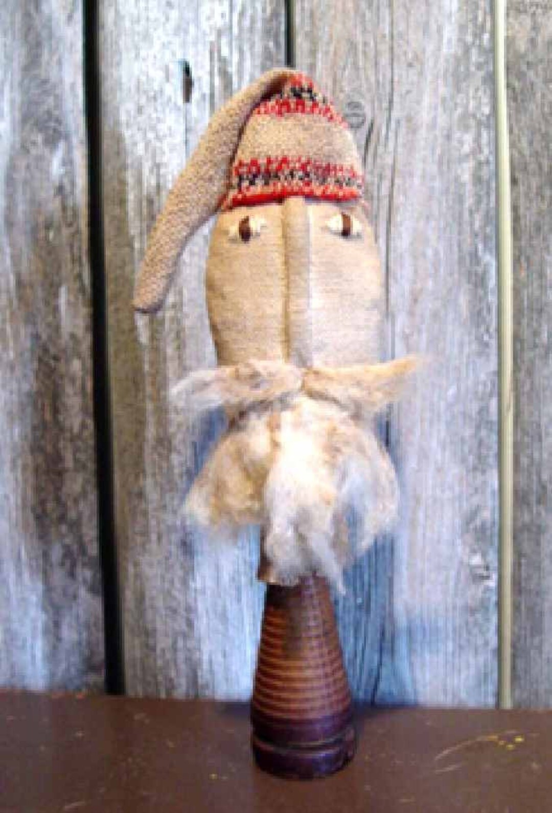 Instant Download Pattern Primitive Christmas Folk Art Santa Head Doll ...