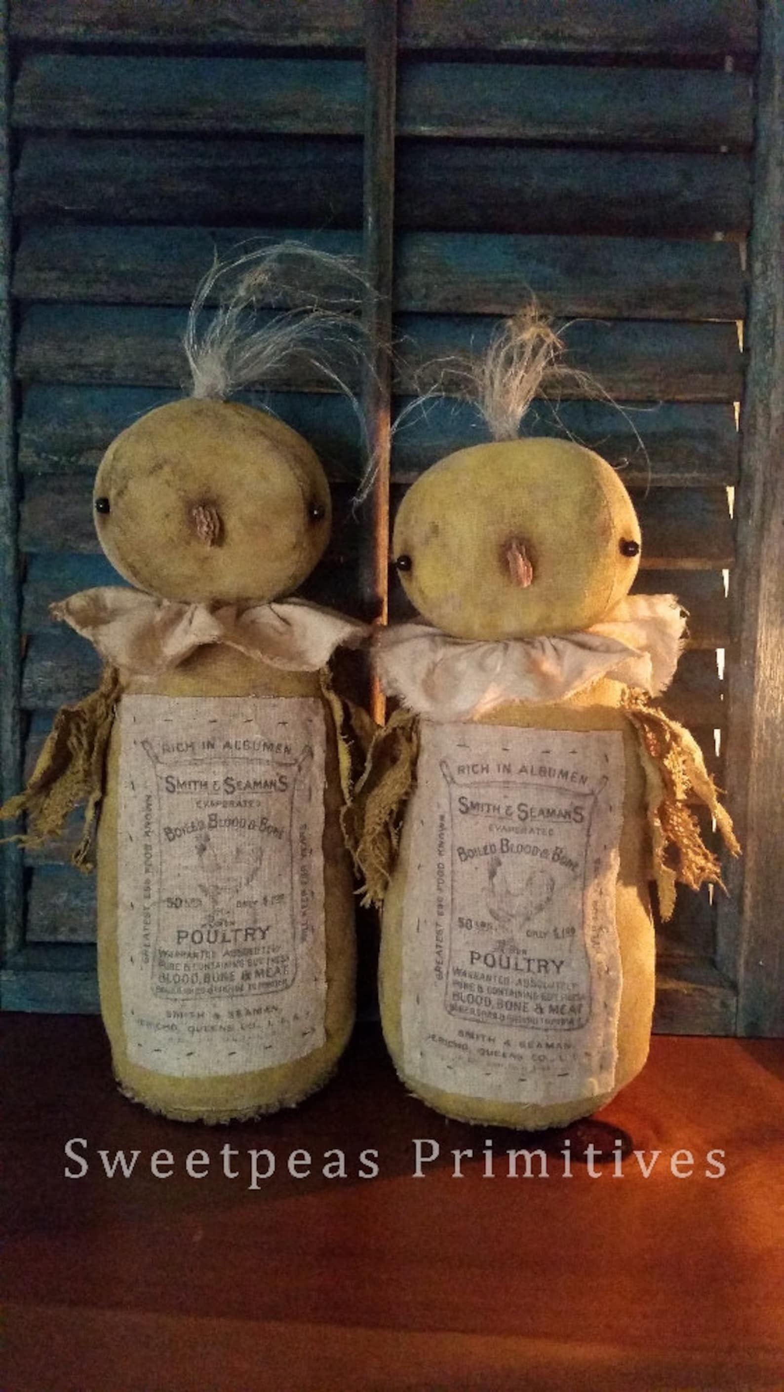 E-PATTERN PDF Instant Download Extreme Primitive Folk Art Early Vintage Style Spring Easter ...