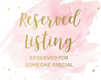 Reserved Listing | Etsy