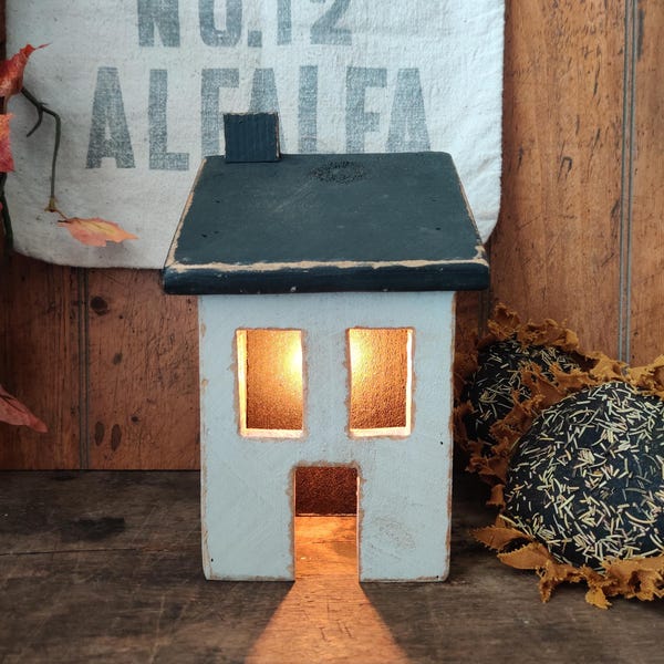 Primitive Saltbox - Etsy