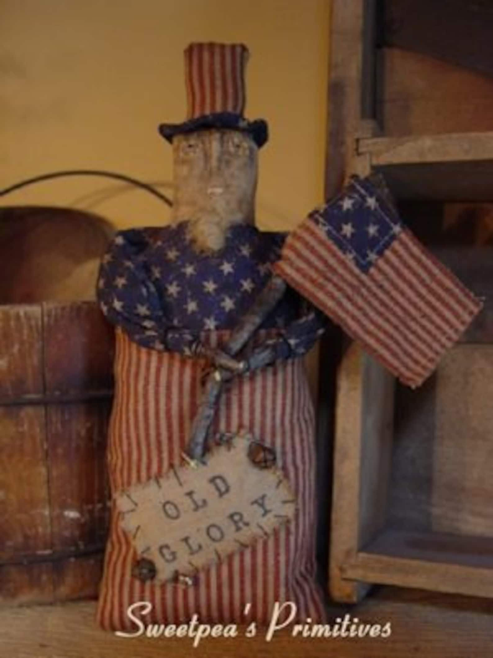 Instant Download Pattern Primitive Folk Art Americana 4th of - Etsy