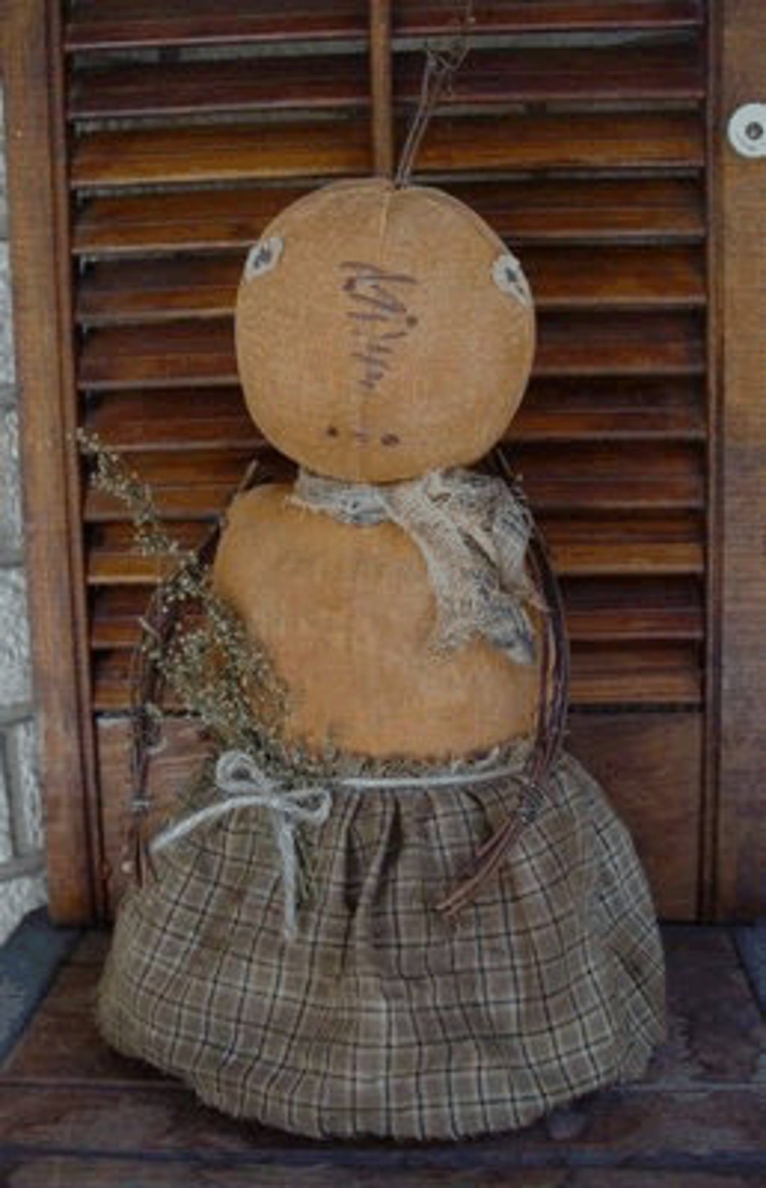 Instant Download Pattern Primitive Folk Art Early Style Pumpkin Stump ...