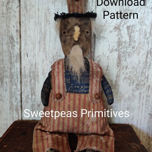 Instant Download Pattern Primitive Folk Art Americana 4th of - Etsy
