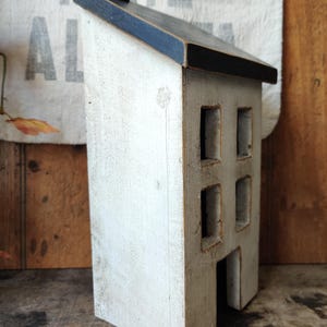 Primitive Rustic Aged White Farmhouse Handmade Colonial Wood Wooden ...