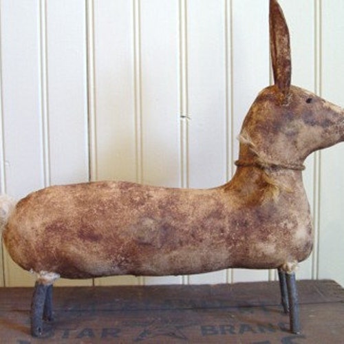 2016 E-PATTERN Primitive Folk Art Early Style Bunny Rabbit - Etsy