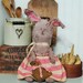 INSTANT DOWNLOAD 2015 E-PATTERN Primitive Folk Art Early Style Bunny ...