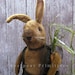 2016 E-PATTERN Primitive Folk Art Early Style Bunny Rabbit Standing ...