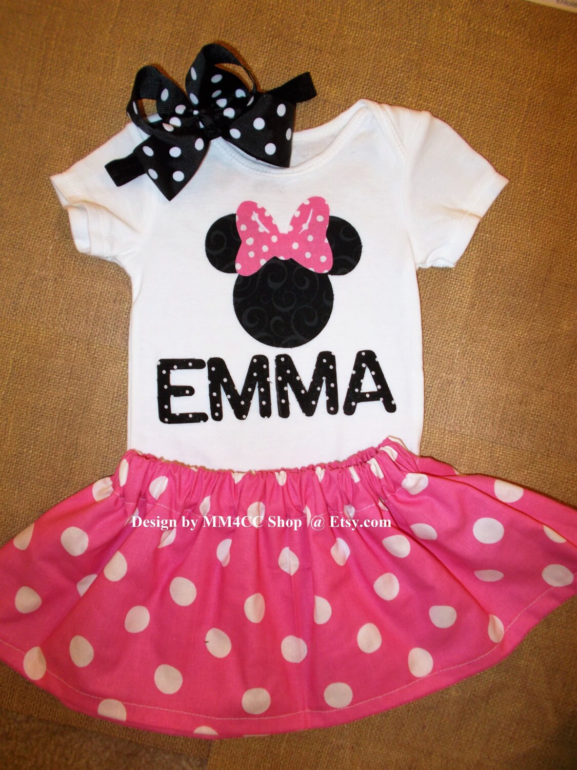 Minnie Mouse Birthday Outfit Dress up Cake Smash First Pink - Etsy