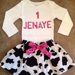 Barnyard Birthday Outfit Cowgirl Pink Dress up Skirt Bandana Sash ...