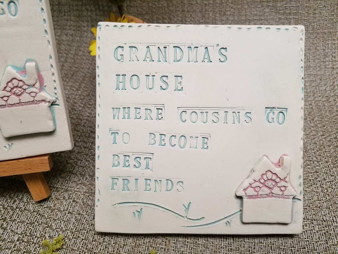 Grandma's House - Handmade Tile - Etsy