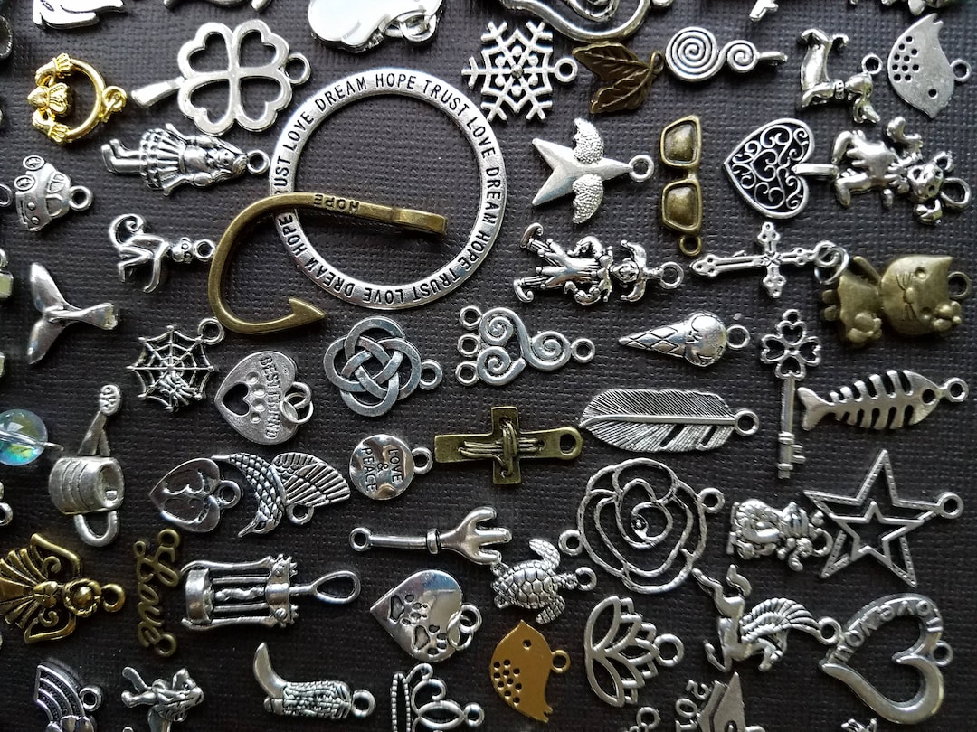 SALE Charms Bulk Charms Lot NO Doubles Bulk Charms Mixed Charms and ...