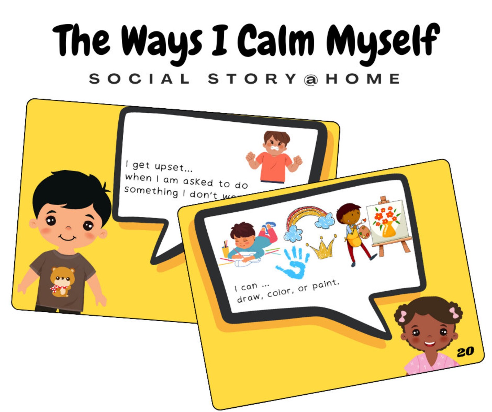 Home Social Story ⧫ Social-emotional Learning ⧫ SEL⧫ Self-regulation ...