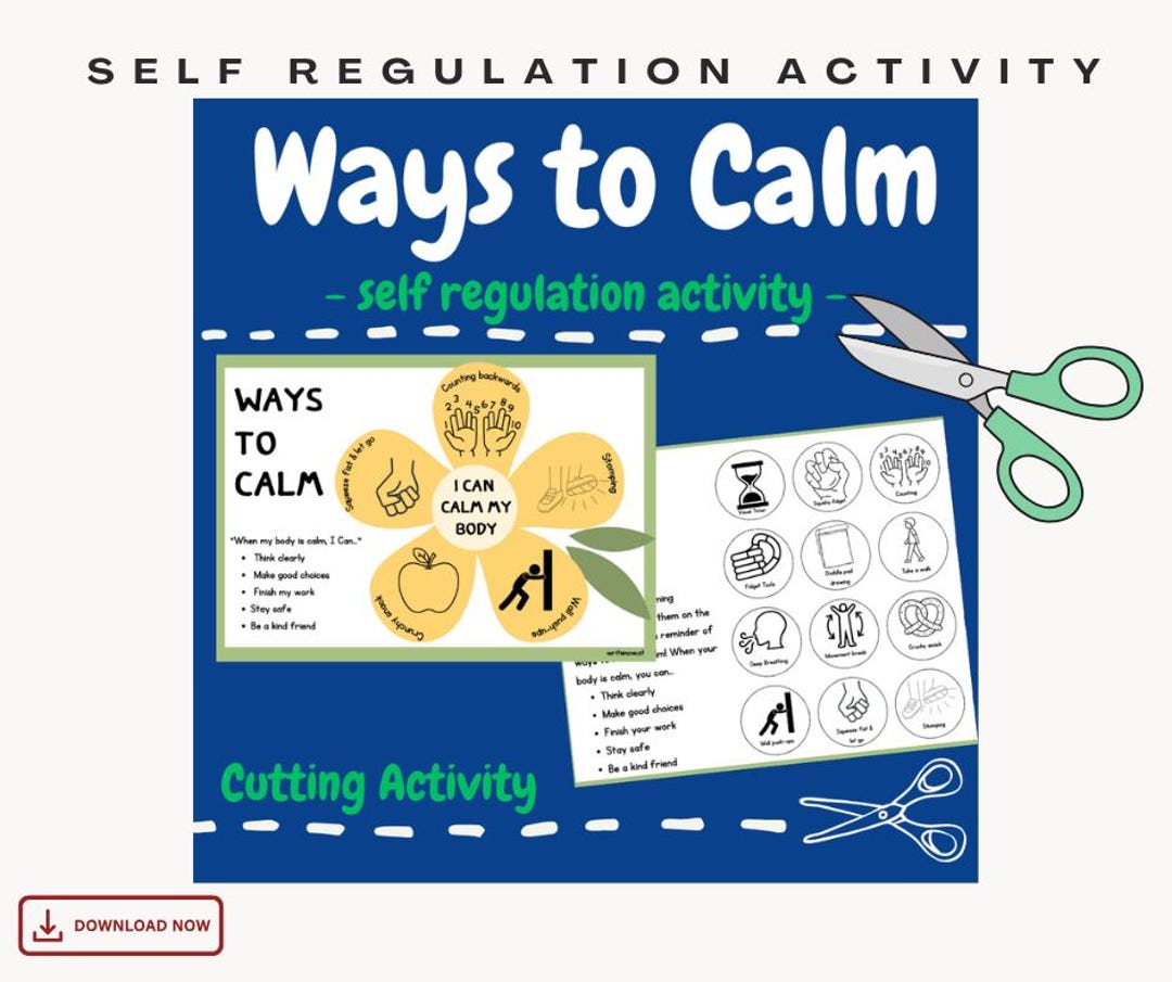 Ways to Calm ⧫ SEL⧫ Self-regulation Tools ⧫ Emotional Awareness - Etsy
