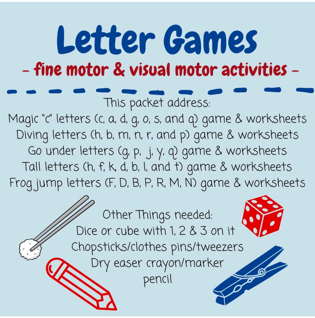 Letter Writing Game ⧫ Occupational Therapy ⧫ School Based OT ...