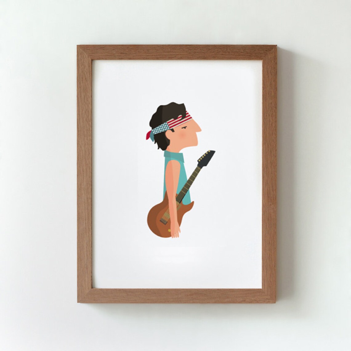 Ilustración de Bruce Springsteen' Lámina para decorar tu | Etsy
